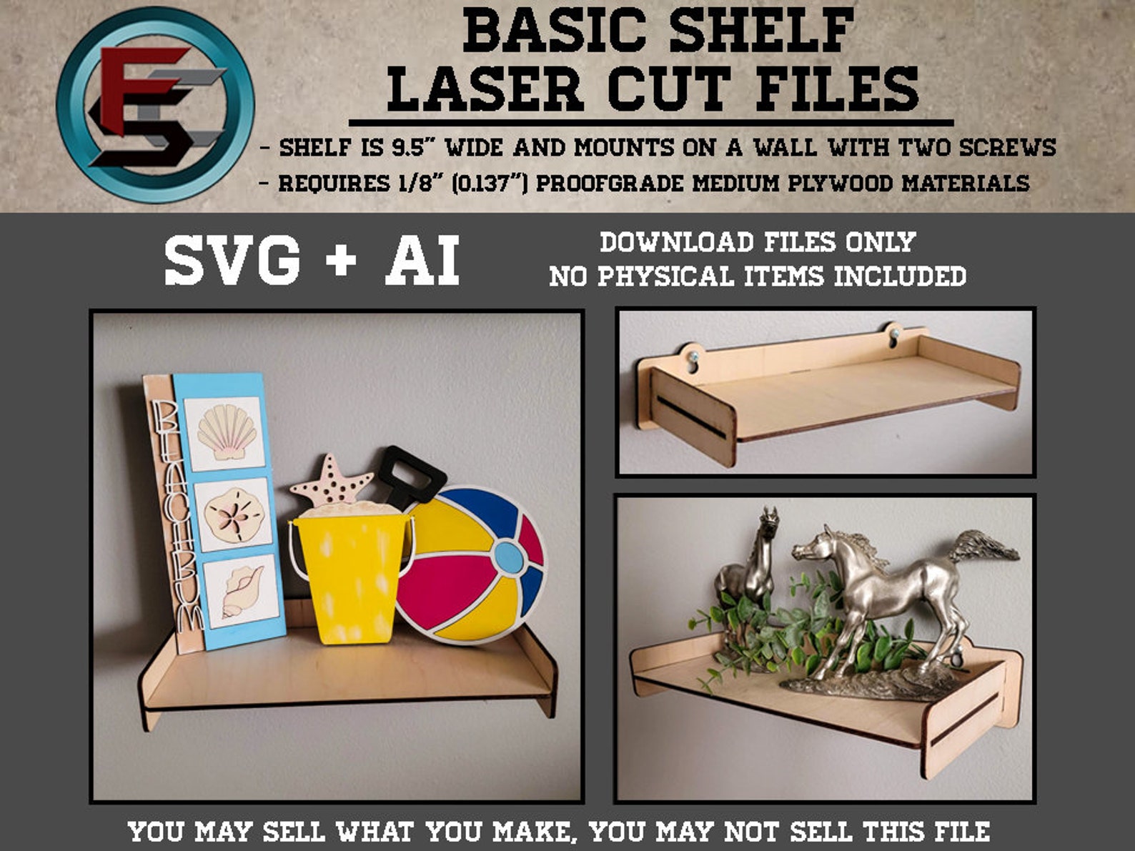 Basic Shelf SVG Ai Laser Cut Files INSTANT DOWNLOAD - Etsy
