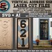 Vertical Address Sign Svg + Ai Laser Cut Files -- INSTANT DOWNLOAD - Etsy