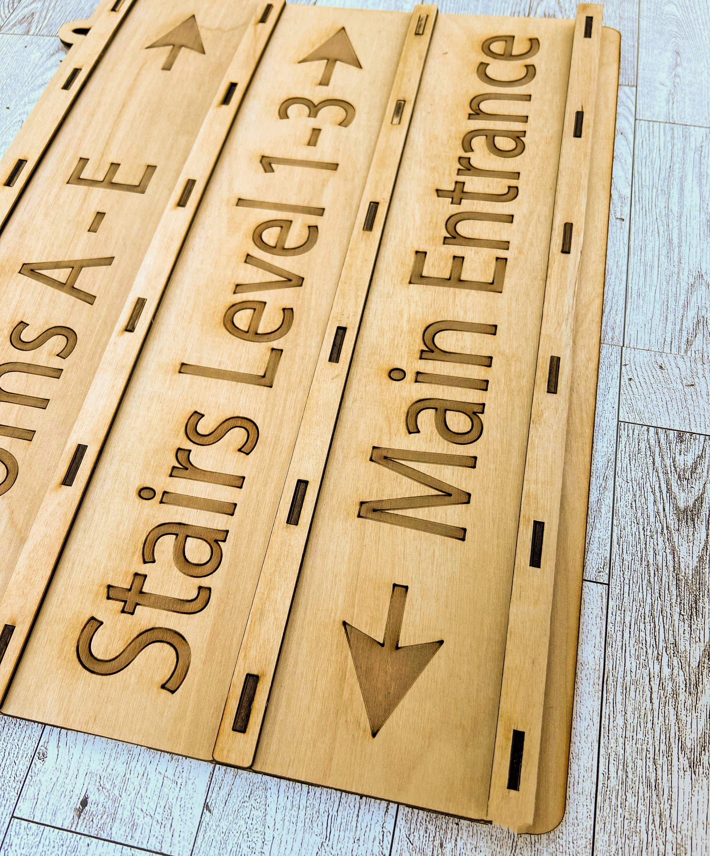 Slide in Wall Sign SVG Ai Laser Cut Files INSTANT - Etsy