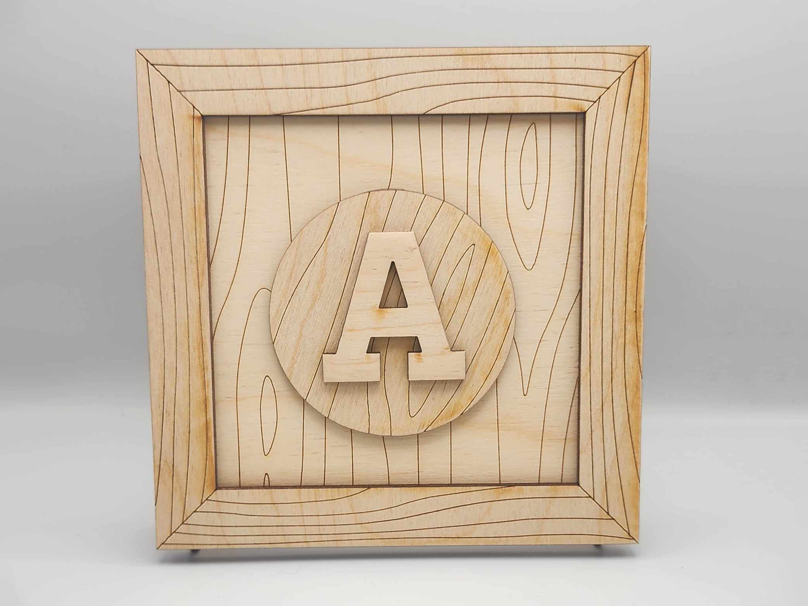 Square False Wood Score Sign SVG + Ai Laser Cut Files -- INSTANT ...