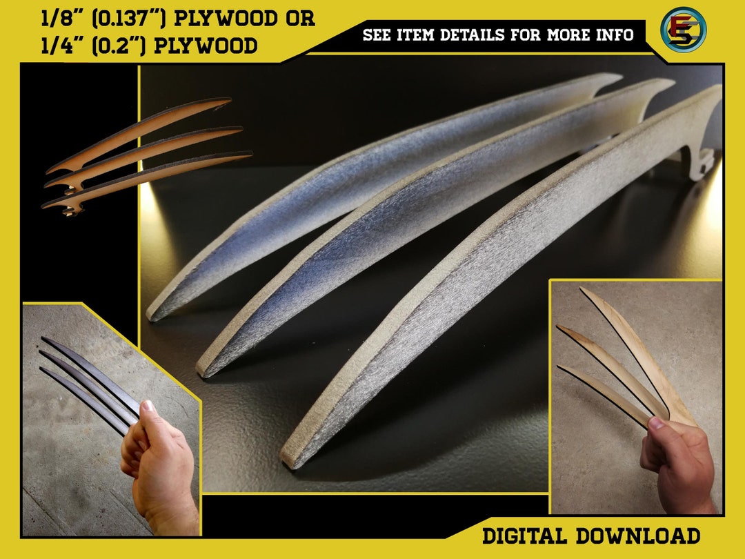 Wolverine Claws SVG Ai Laser Cut Files INSTANT DOWNLOAD - Etsy