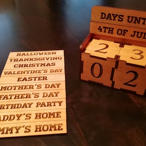 Cube Countdown SVG + Ai Laser Cut Files -- INSTANT DOWNLOAD - Etsy