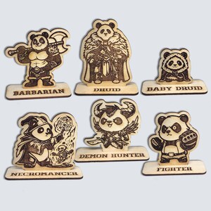 Mighty Pandas Set 4 SVG + Ai Laser Cut Files -- INSTANT DOWNLOAD - Etsy