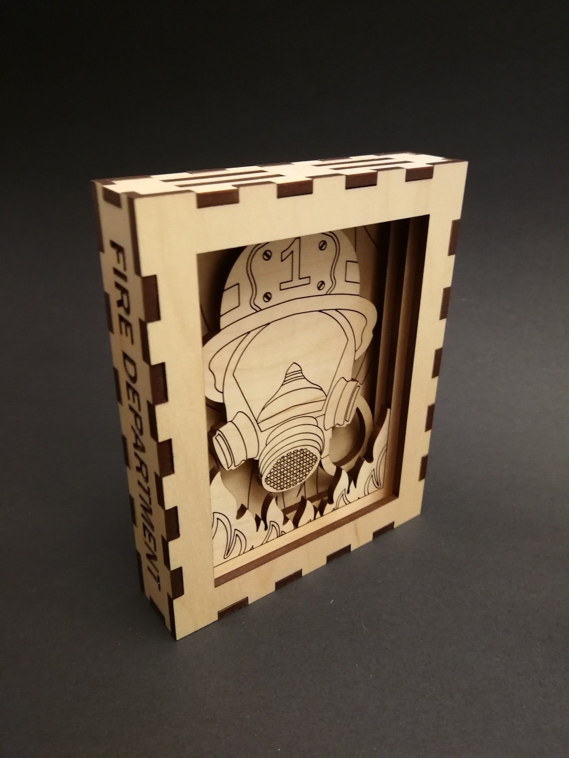 Fire Department Box SVG Ai Laser Cut Files INSTANT - Etsy