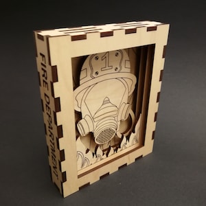 Fire Department Box SVG + Ai Laser Cut Files -- INSTANT DOWNLOAD - Etsy