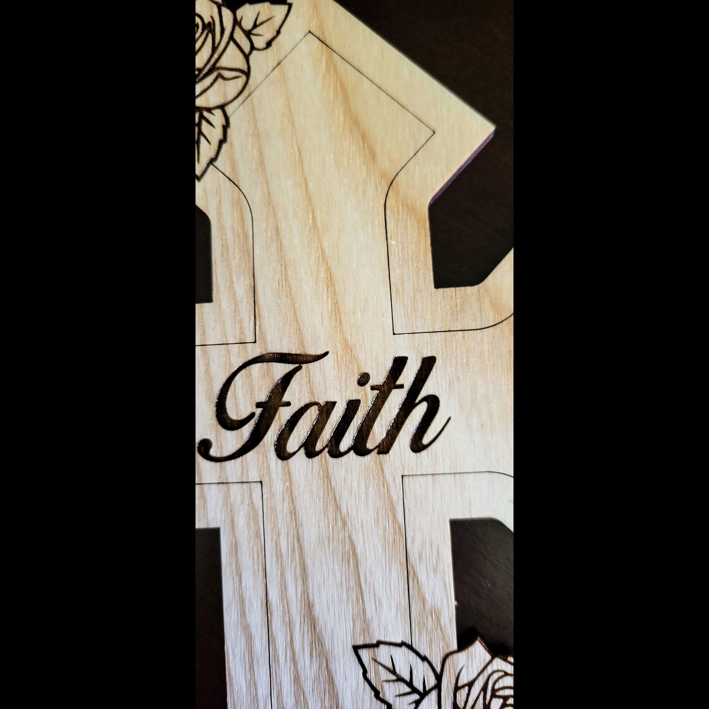 Cross With Roses SVG Ai Laser Cut Files INSTANT DOWNLOAD - Etsy