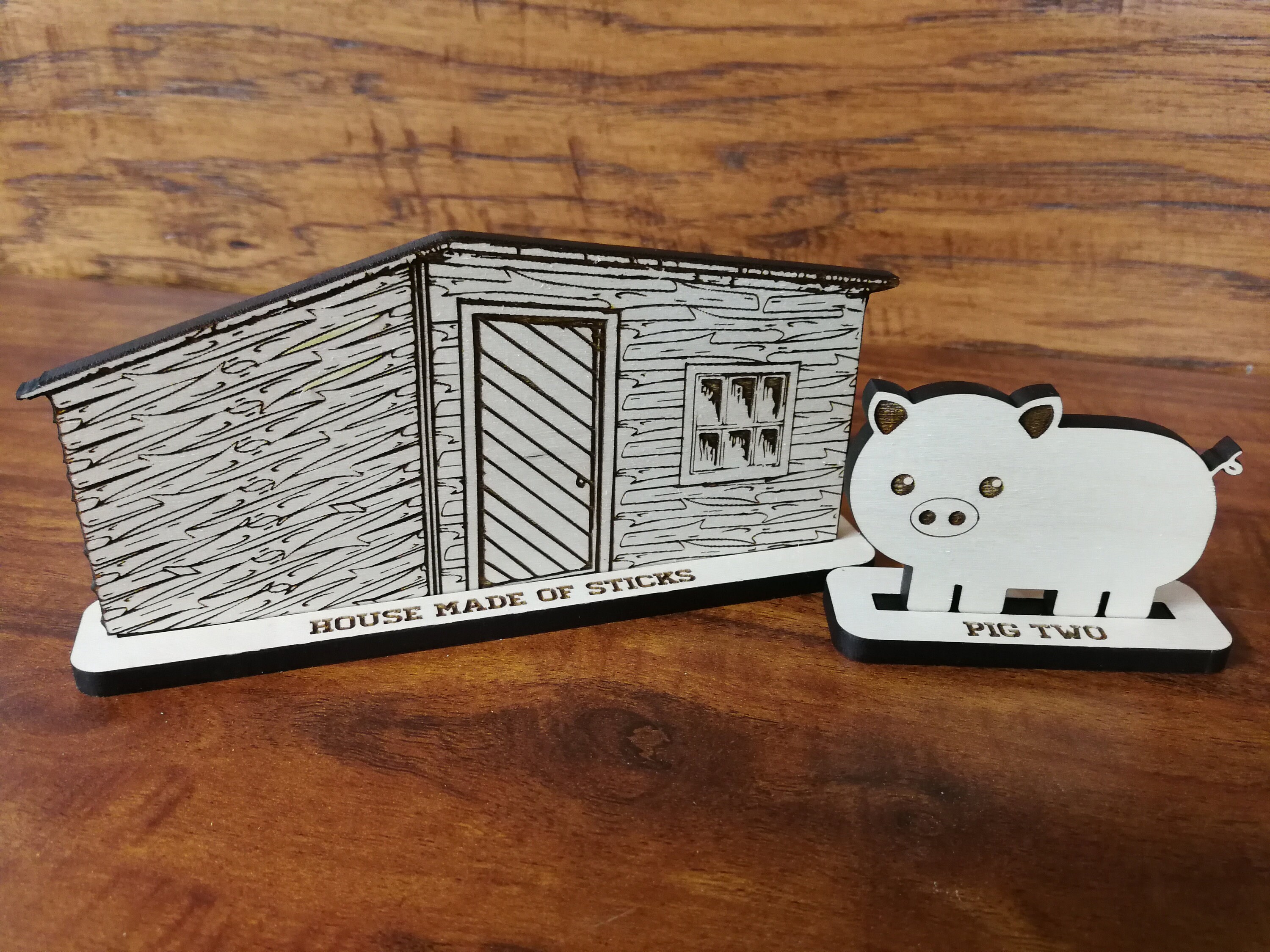 3 Little Pigs SVG Ai Laser Cut Files INSTANT DOWNLOAD | Etsy