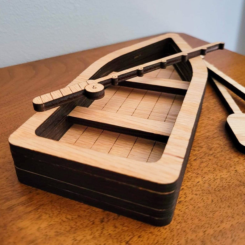 Mini Paddle Boat SVG Ai Laser Cut Files INSTANT DOWNLOAD - Etsy