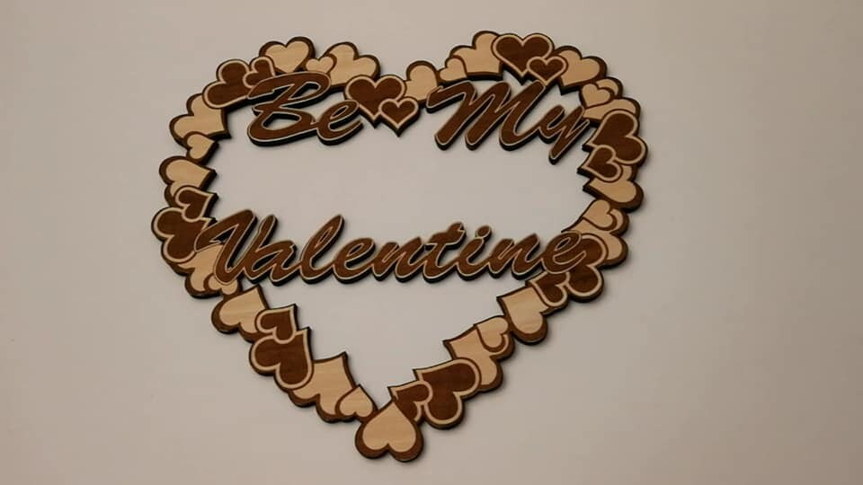 Valentinstag Kranz SVG Ai Laser Cut Dateien SOFORTIGER | Etsy Schweiz