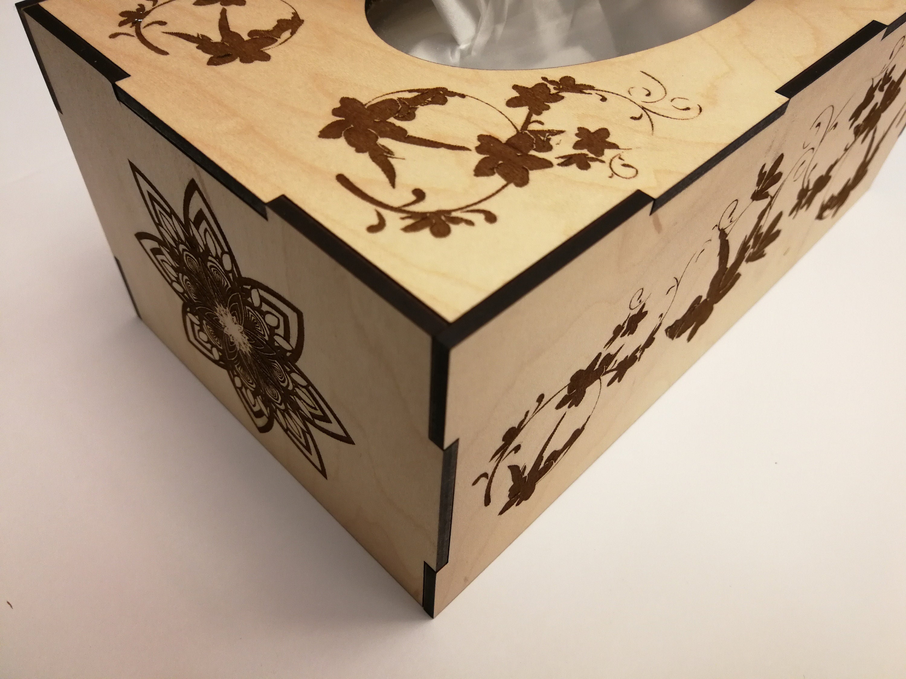 Tissue Box Cover SVG Ai Laser Cut Files INSTANT DOWNLOAD | Etsy