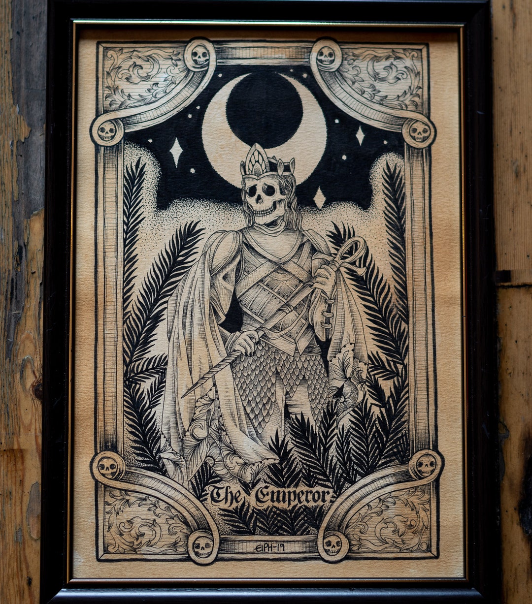 The Emperor Tarot Card A4 Print - Etsy