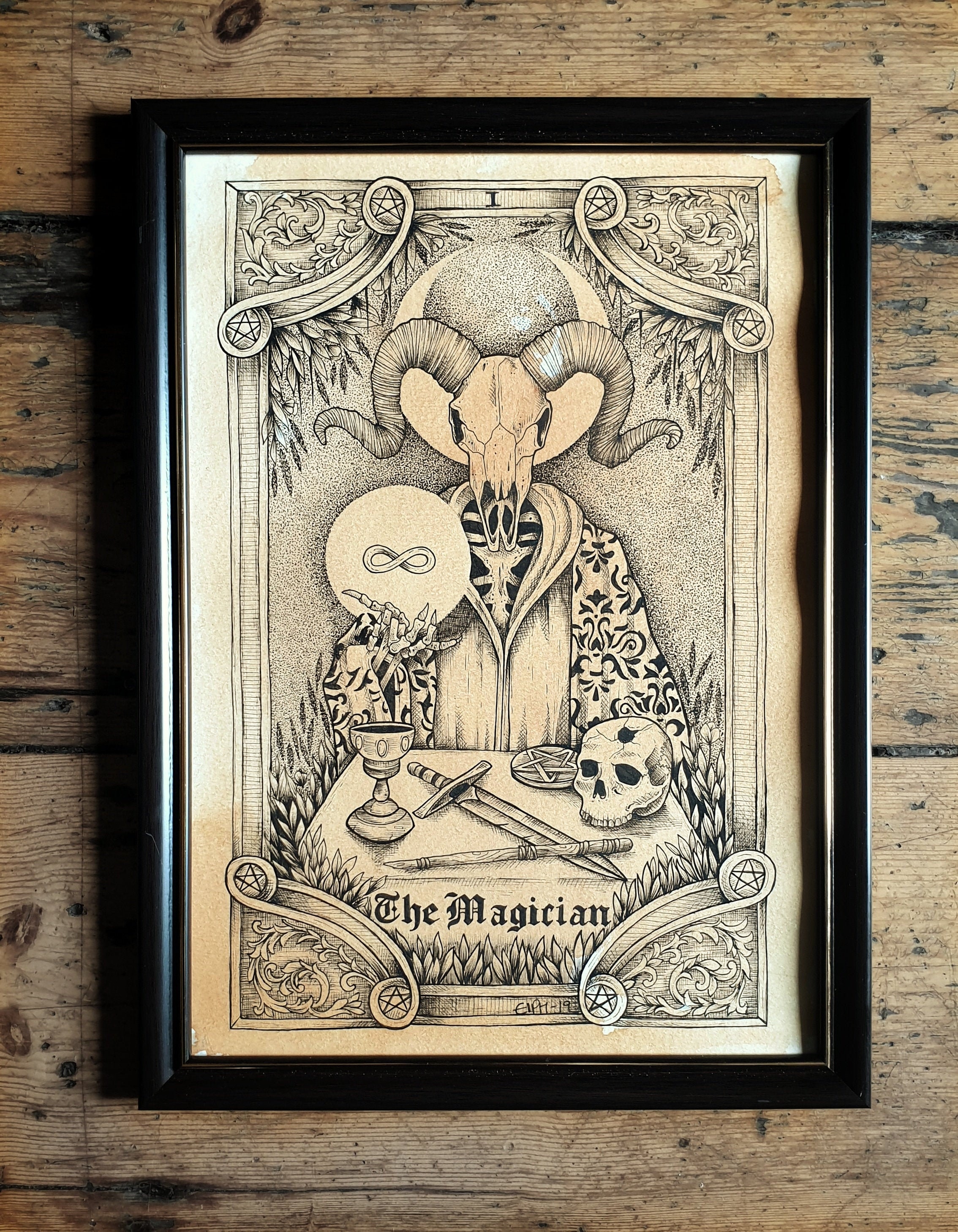 The Magician Tarot card A4 print | Etsy