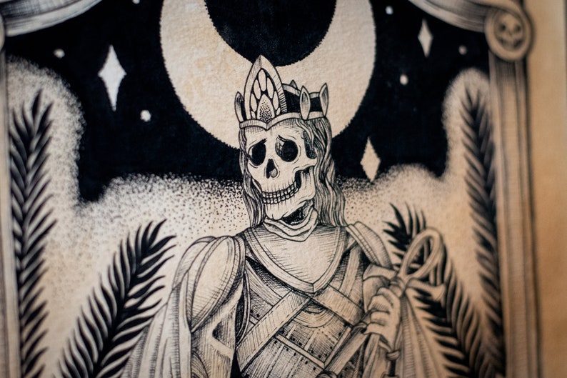 The Emperor Tarot Card A4 Print - Etsy