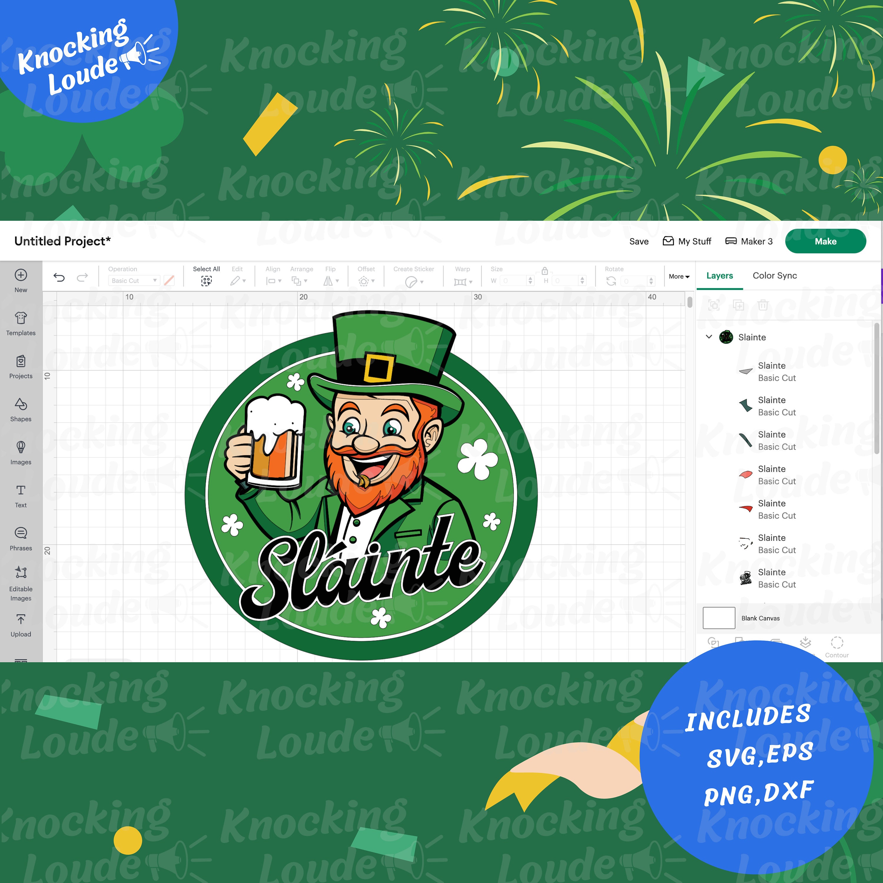 Slainte SVG, St.patrick's Day Svg, Leprechaun Svg, Leprechaun Cartoon ...