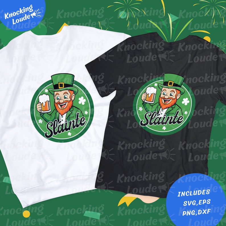 Slainte SVG, St.patrick's Day Svg, Leprechaun Svg, Leprechaun Cartoon ...