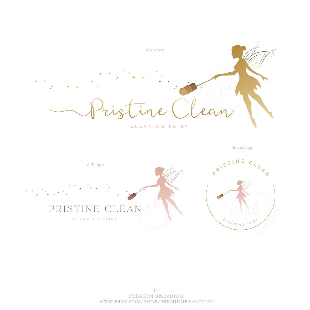 Cleaning Business Fairy Logo, Dusting Fairy, Magic Wand Fairy Logo ...