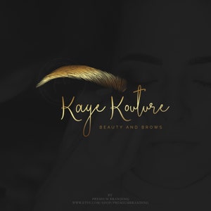 Brow Logo, Makeup Artist Logo, Beauty Logo, Lash Artist Logo, Eyebrow ...