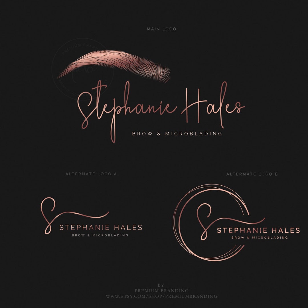 Brow Logo, Makeup Artist Logo, Beauty Logo, Lash Artist Logo, Eyebrow ...