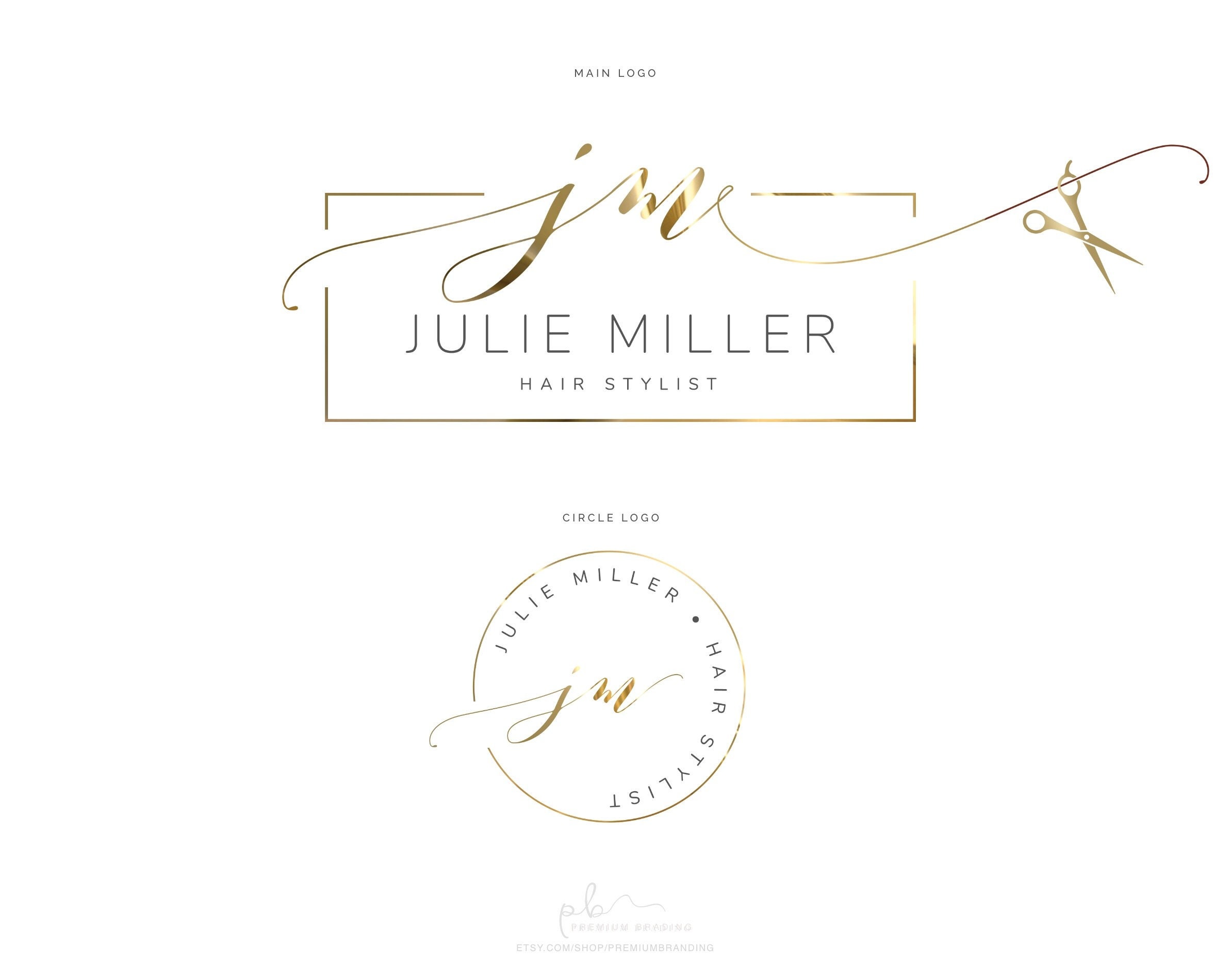 Hair Stylist Logo Hair Salon Logo Scissor Logo Beauty Logo - Etsy