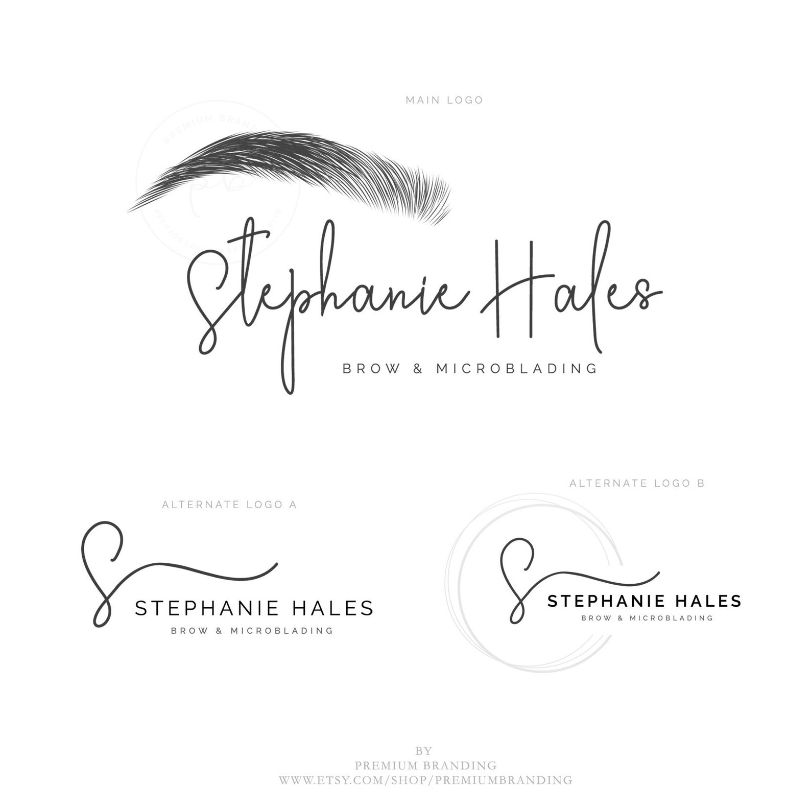 Brow Logo, Makeup Artist Logo, Beauty Logo, Lash Artist Logo, Eyebrow ...