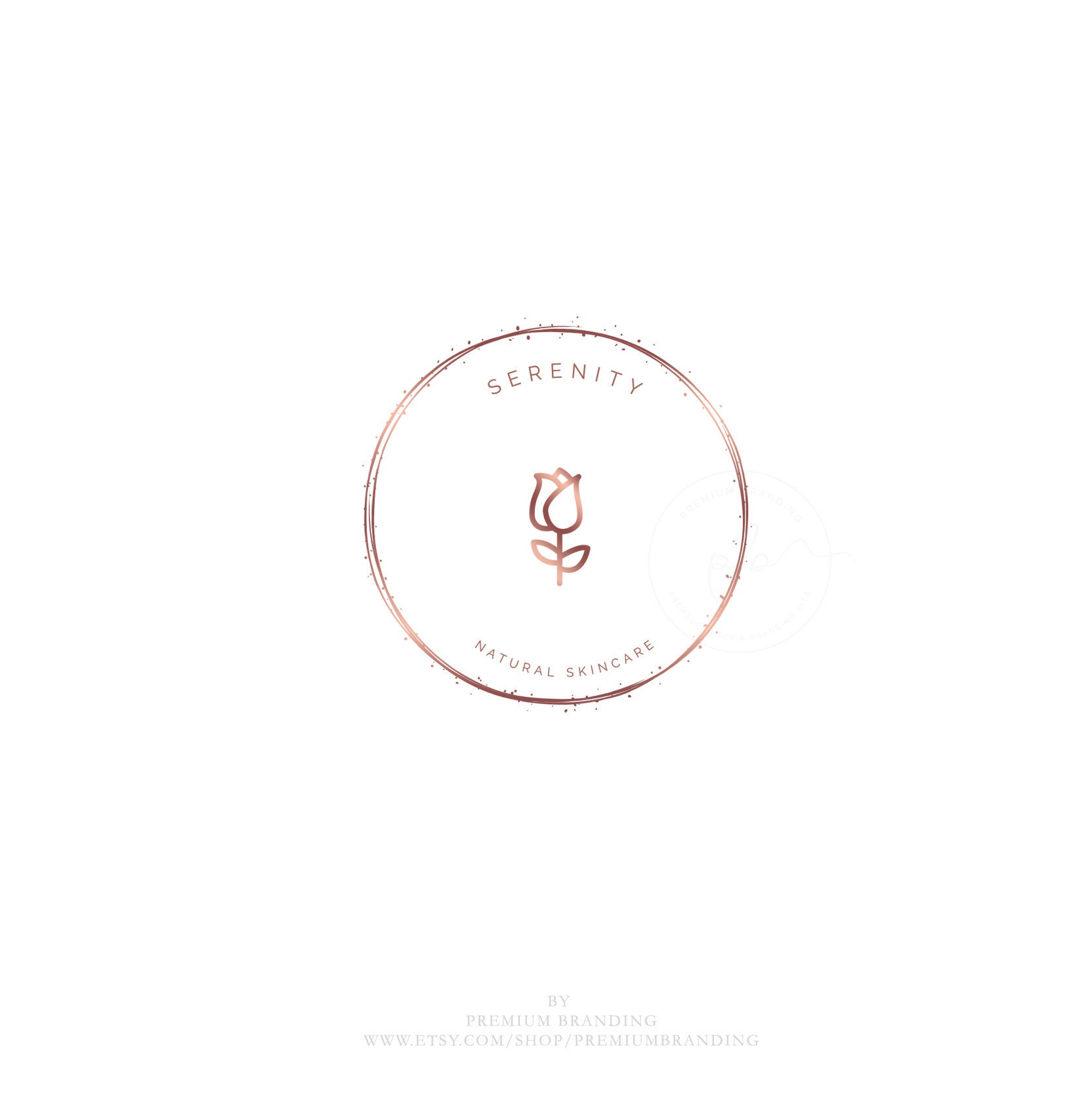 Skincare Logo Rose Logo Makeup Artist Logo Photography | Etsy
