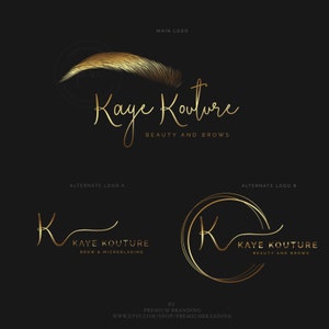 Brow Logo, Makeup Artist Logo, Beauty Logo, Lash Artist Logo, Eyebrow ...