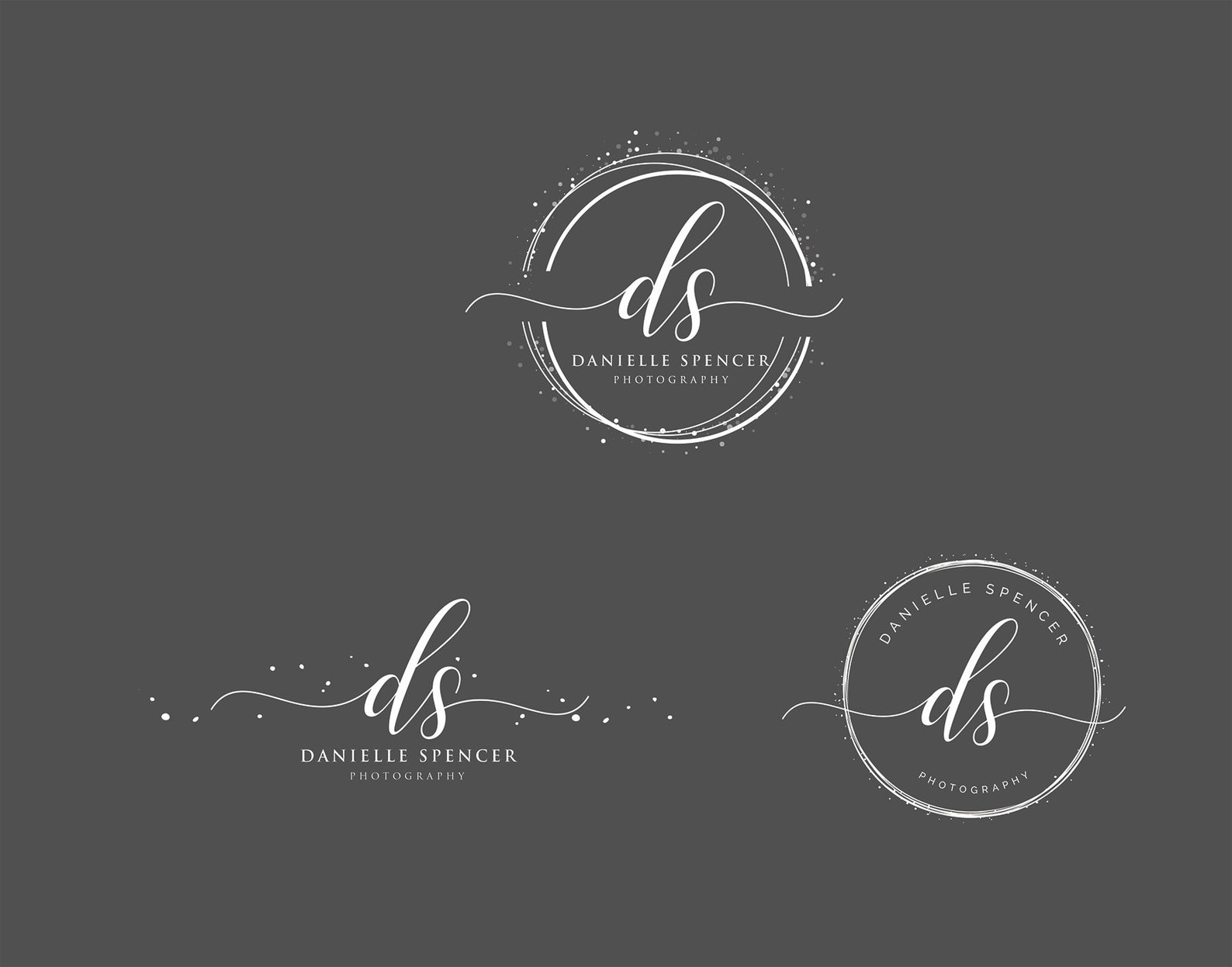 Premade Photography Logo Makeup Artist Rose Gold Circle Logo - Etsy