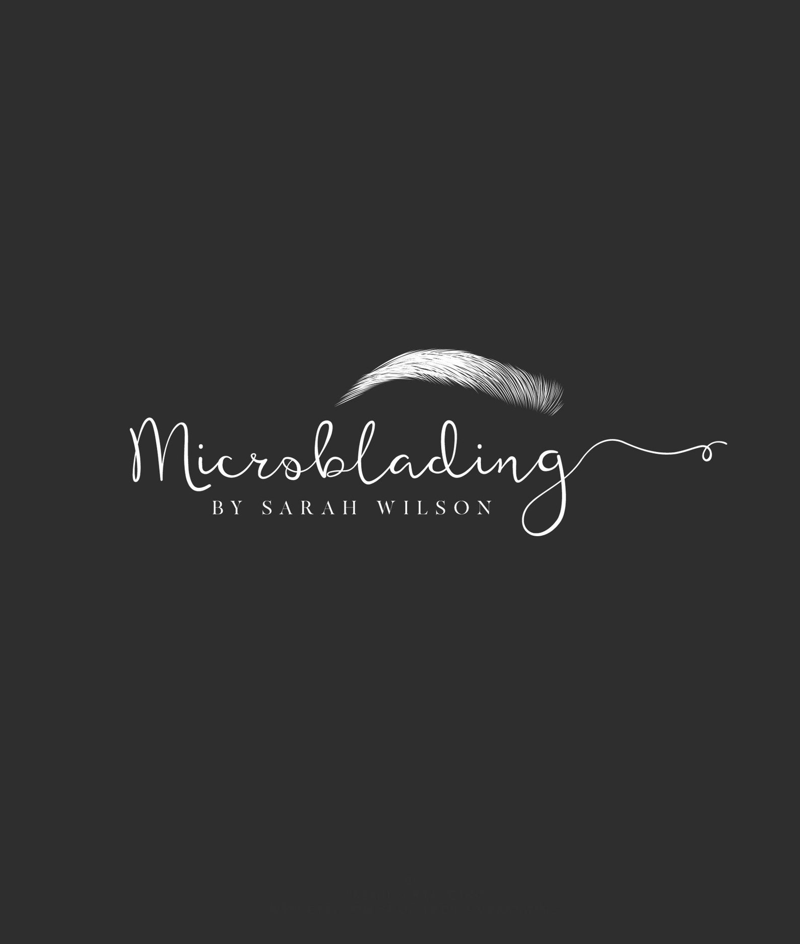 Premade Microblading, Brow Logo Design, Makeup Artist Logo, Eyebrow ...