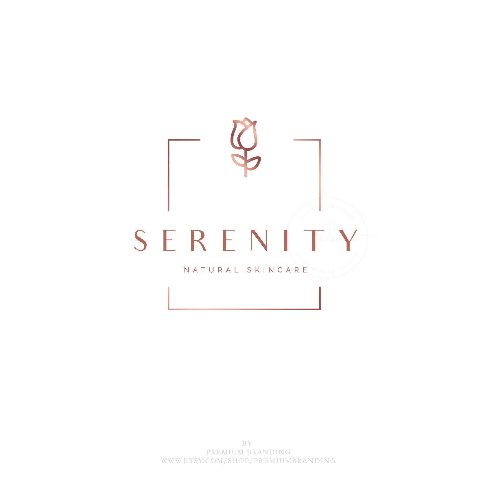 Skincare Logo Rose Logo Makeup Artist Logo Photography | Etsy