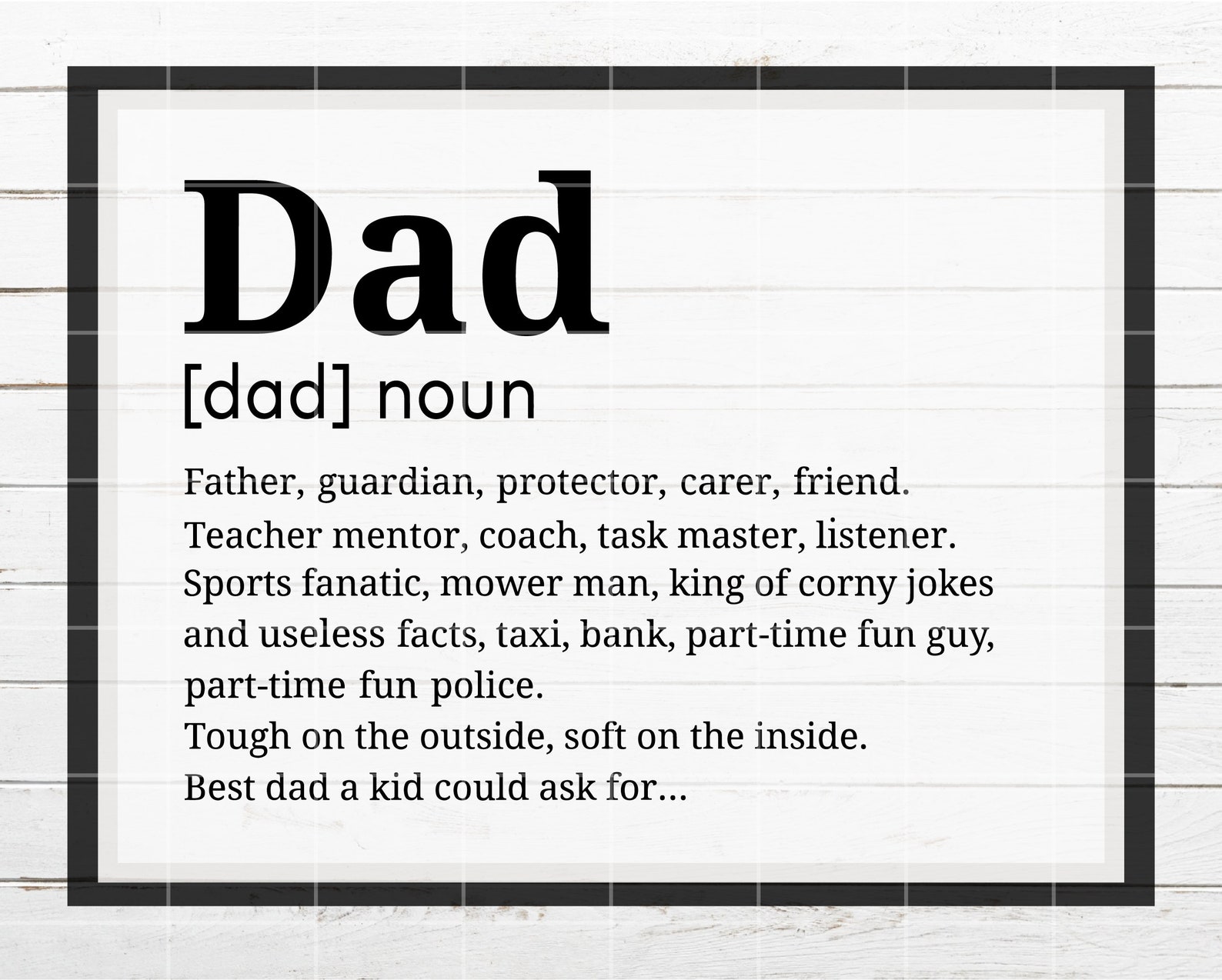 Definition Dad SVG Fathers Day SVG Funny SVG About Dad - Etsy