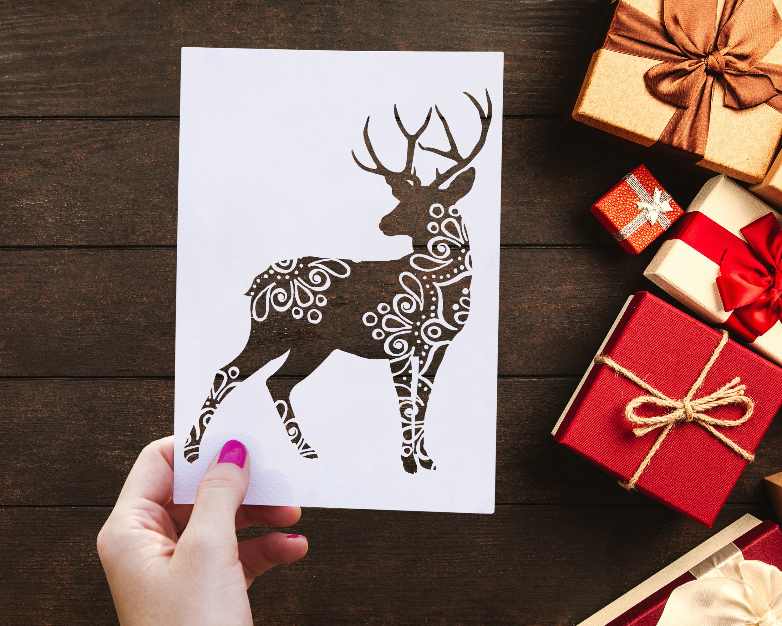 Deer Mandala Svg, Deer SVG, Deer Zentangle SVG, Deer SVG for Cricut ...