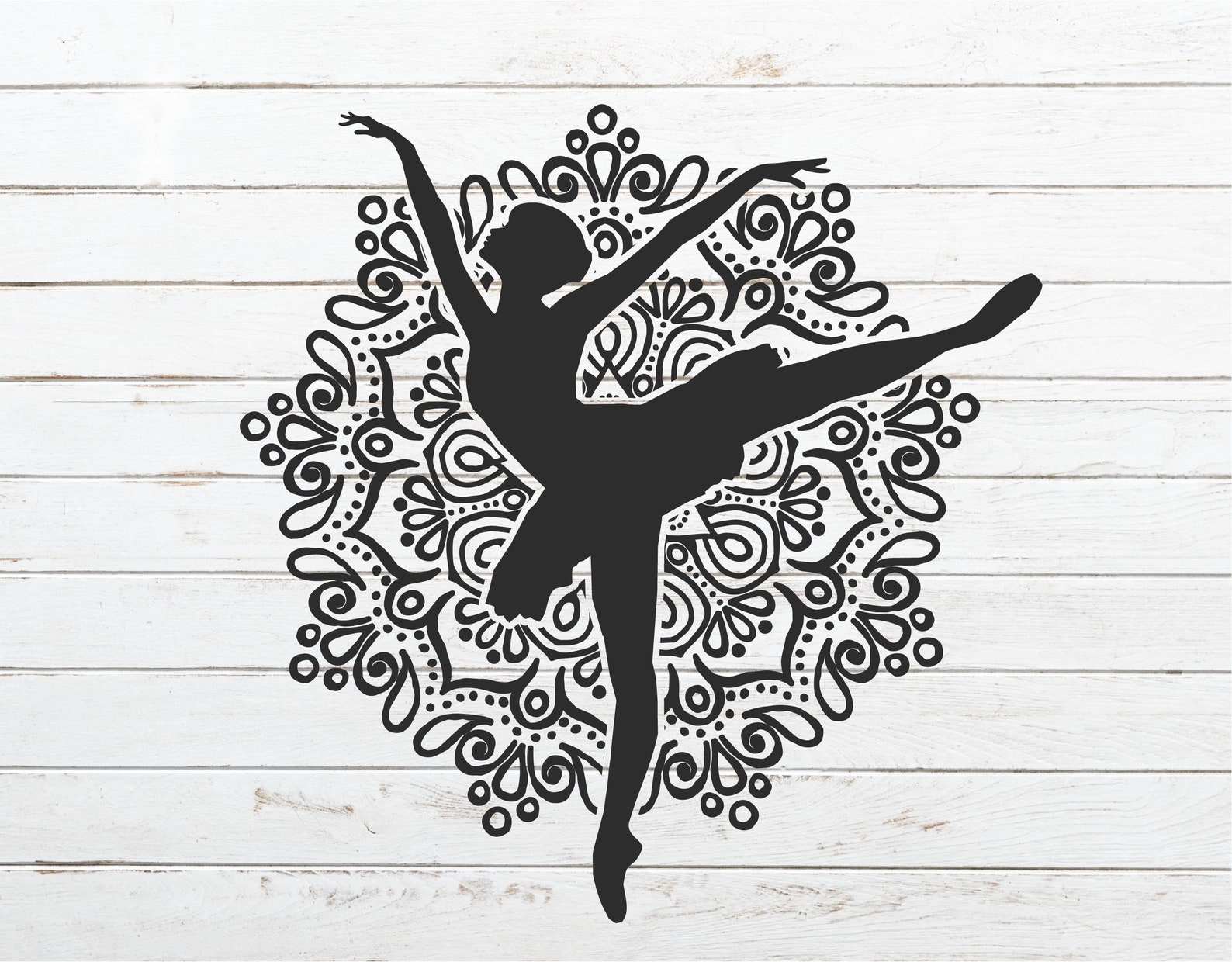Ballerina Mandala SVG, Ballet Svg, Ballerina Clipart, Ballerina SVG ...