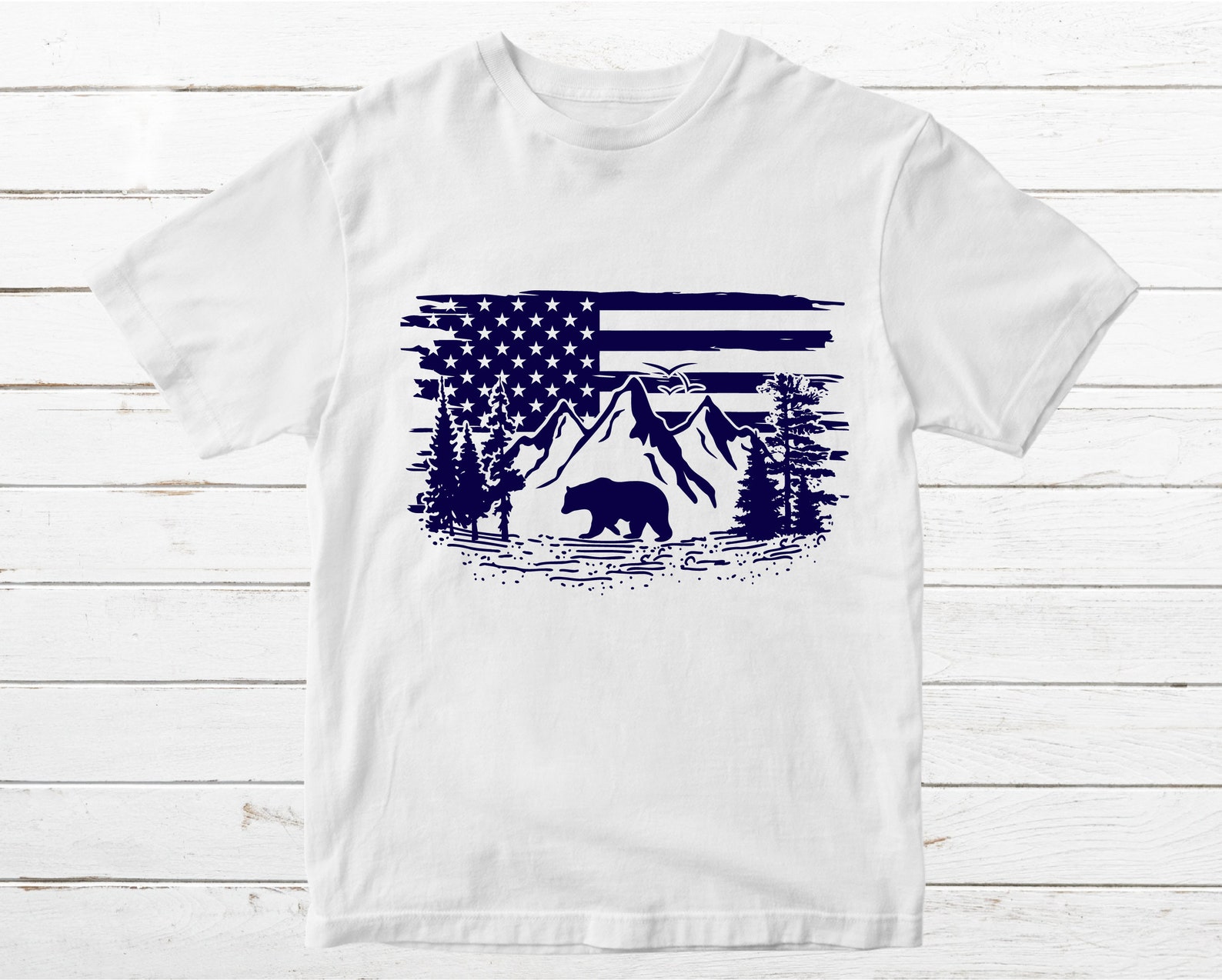 Mountain SVG Bear SVG Nature SVG Flag Svg Camping Svg - Etsy