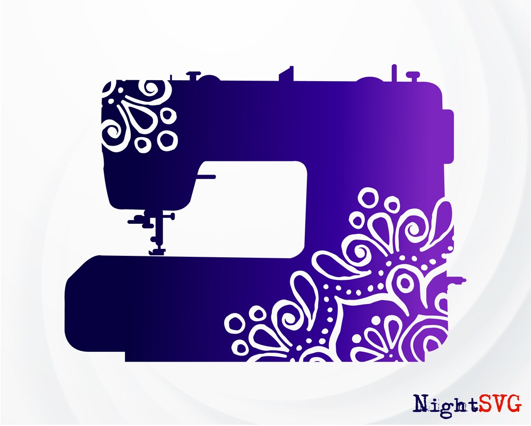 Sewing Machine Mandala SVG, Sewing Machine Cut File, Sewing Machine ...