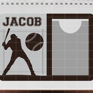 Baseball Picture Frame Glowforge SVG Laser Cut File, Sport SVG, Custom ...