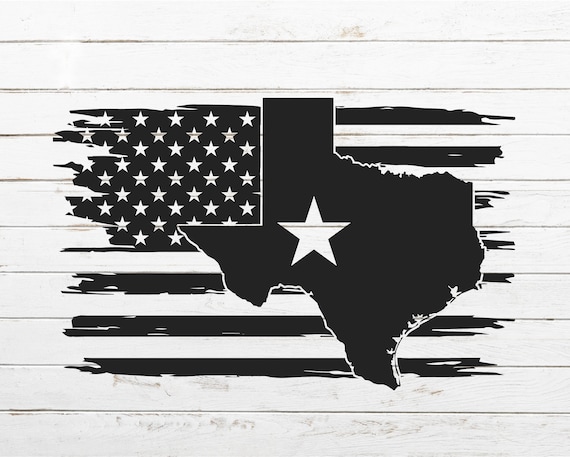 Texas SVG Flag SVG Distressed Flag svg Amerikaanse vlag svg | Etsy