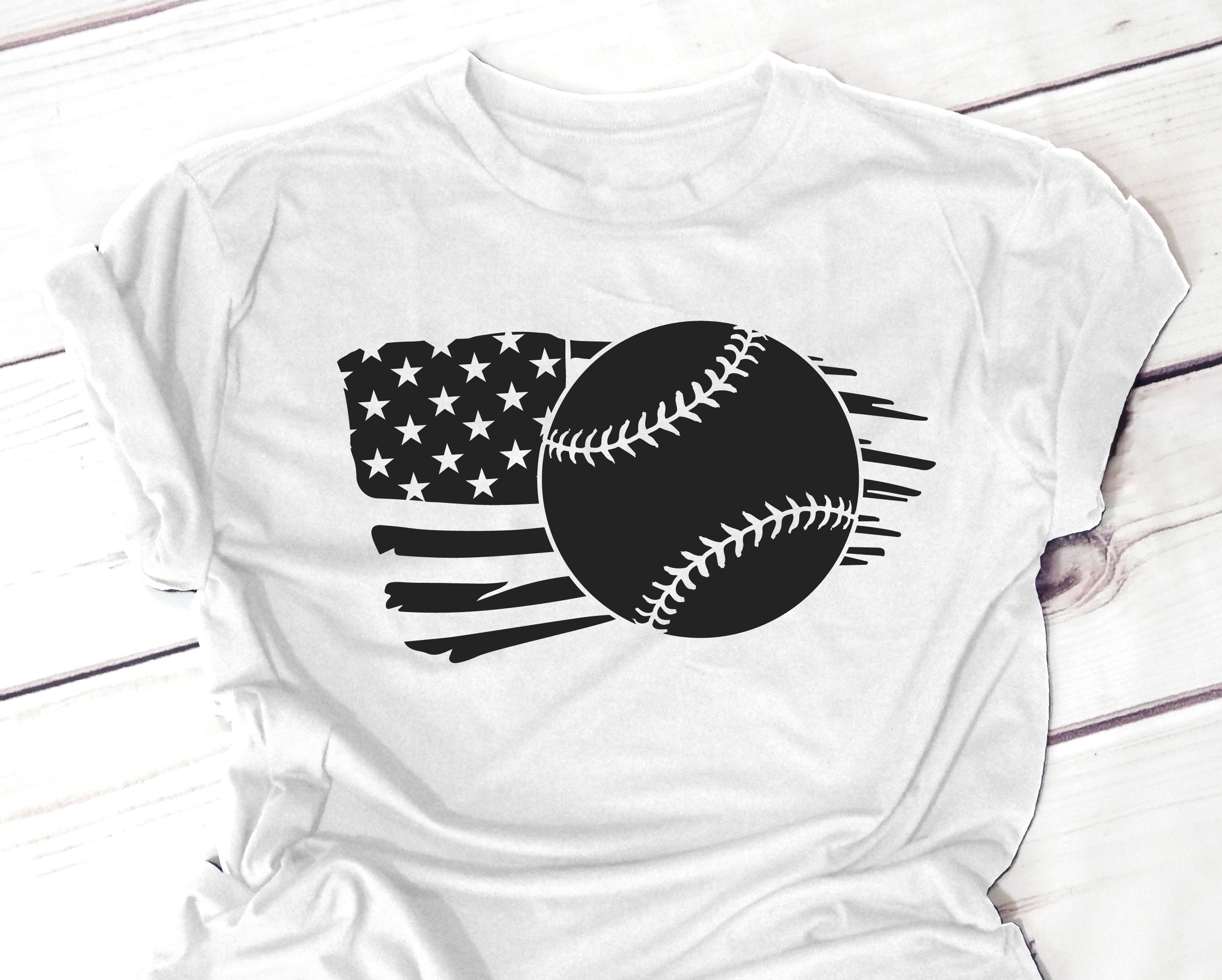 Baseball Flag SVG Sport SVG Baseball Dad Svg for Shirt USA - Etsy