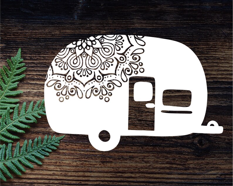 Camper Mandala SVG Сamper Zentangle Svg Trailer Camper Svg - Etsy