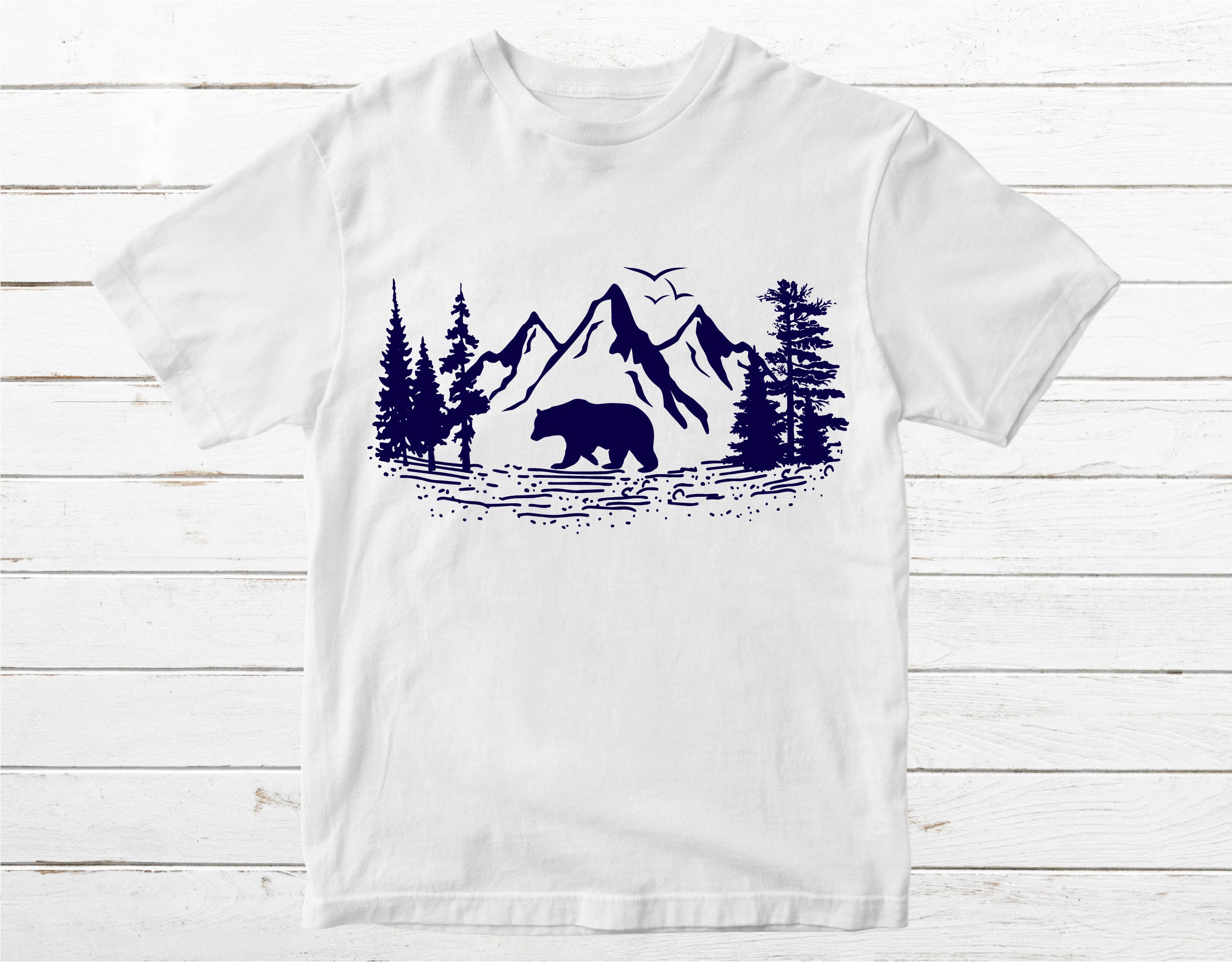 Mountain SVG Landscape SVG Bear Svg Woodland Svg Adventure | Etsy Singapore