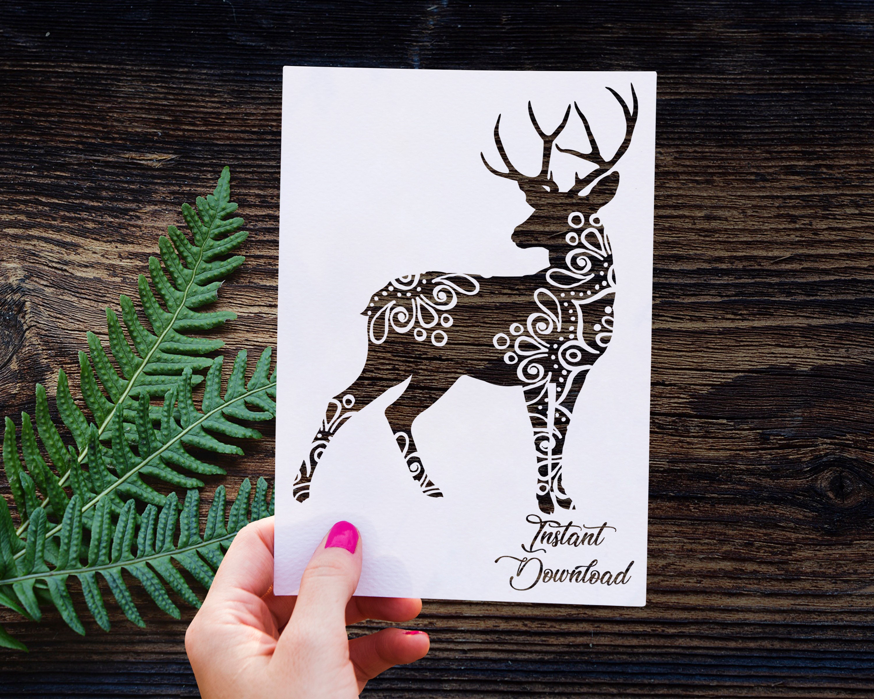 Deer Mandala Svg, Deer SVG, Deer Zentangle SVG, Deer SVG for Cricut ...