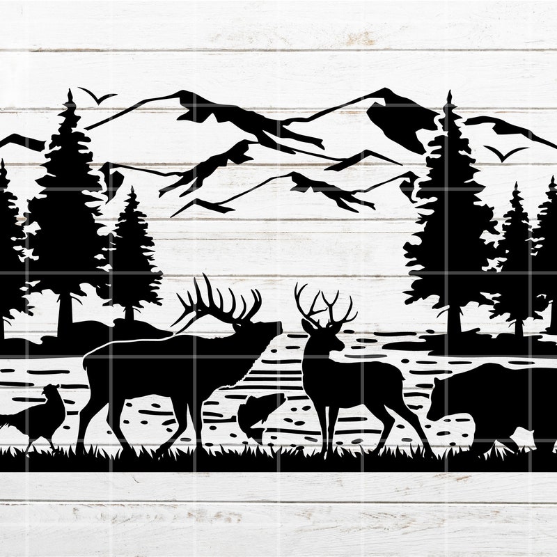 Nature Scene Svg - Etsy