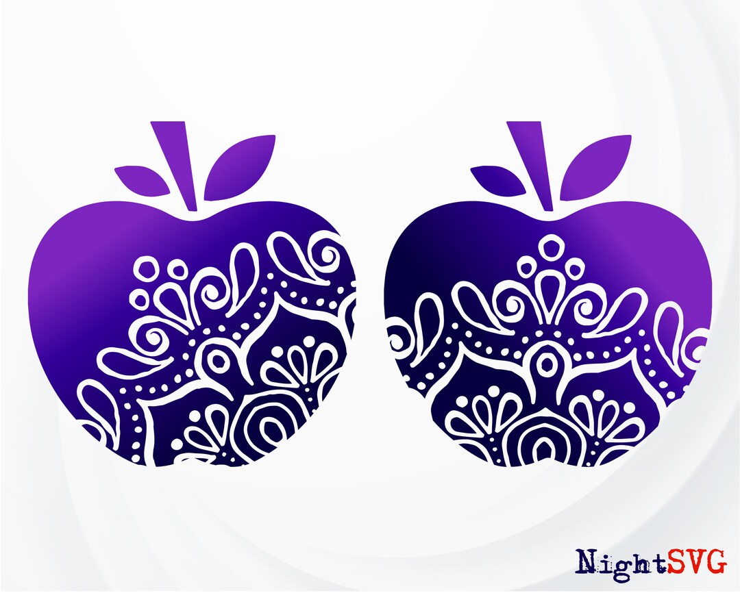 Apple Mandala SVG, Apple Svg, Fruit Svg, Teacher Svg, School Svg, Apple ...