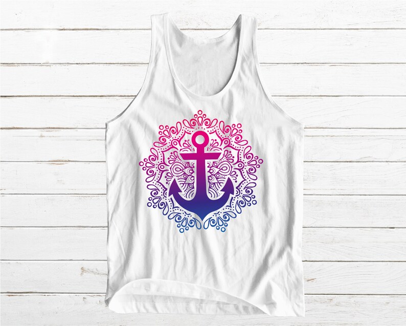 Anchor Mandala SVG Summer SVG Mandala Cut Files Cruise Door - Etsy