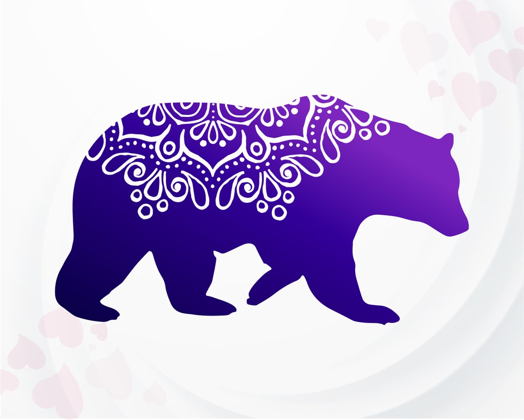 Bear Mandala SVG, Bear for Cricut, Mama Bear SVG, Bear Clipart, Bear ...