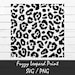 Leopard Print SVG, Fuzzy Leopard SVG Pattern Tile, Cheetah Svg for ...