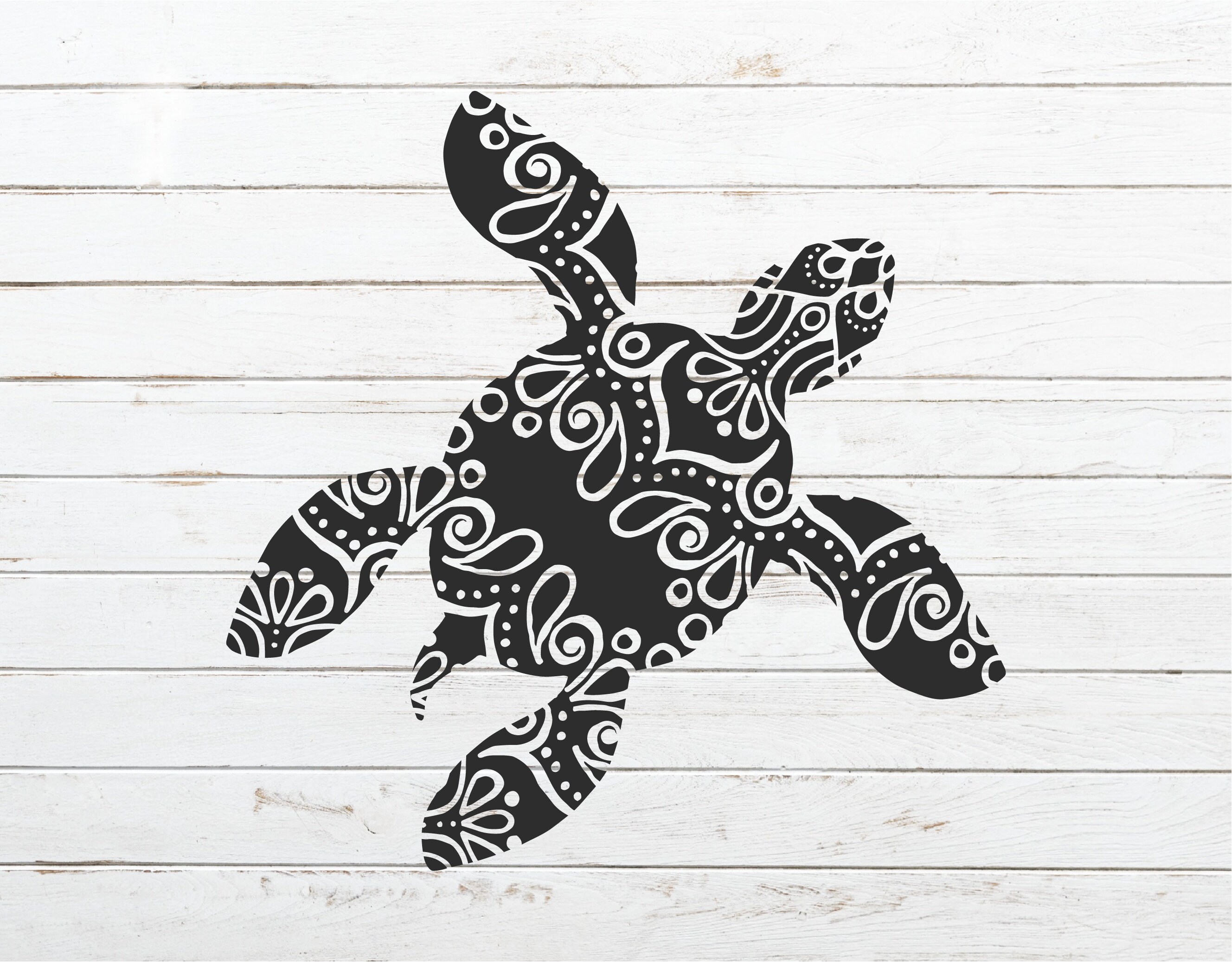 Sea Turtle SVG Turtle Mandala SVG Sea Animal Svg Turtle - Etsy