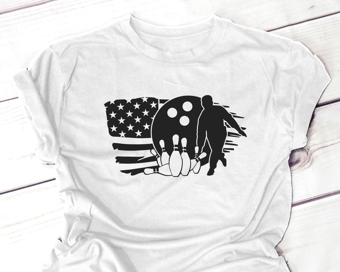 Bowling Flag SVG Patriotic Sport SVG Bowling Boy Svg for - Etsy