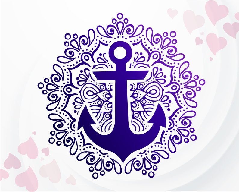 Anchor Mandala SVG, Summer SVG, Mandala Cut Files, Cruise Door ...