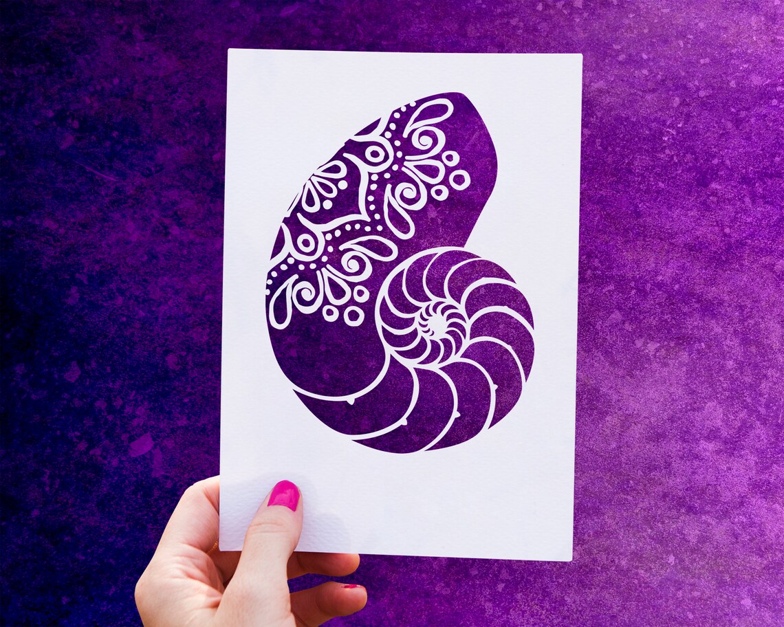 Shell Mandala SVG Ocean Svg Sea Shell SVG Shell Svg Shell | Etsy