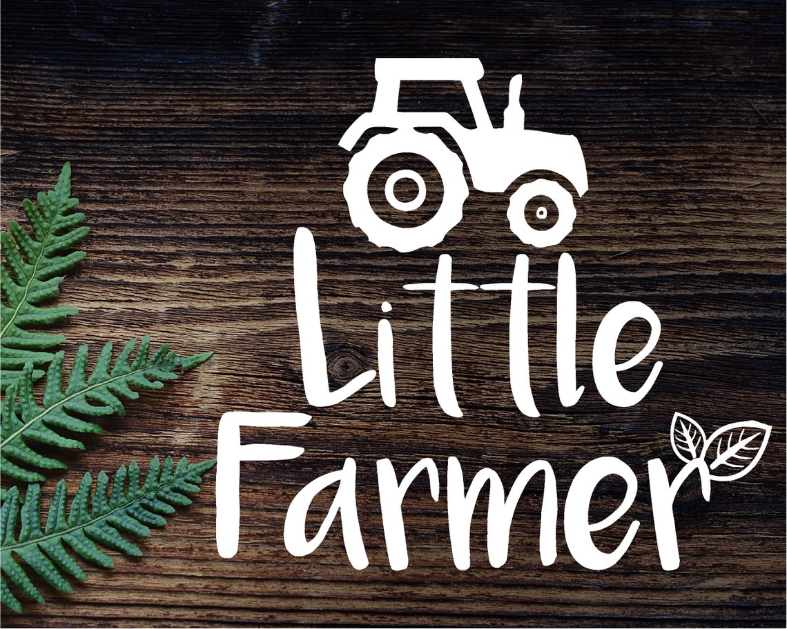 Little Farmer SVG, Farm Baby Svg, Tractor SVG, Silhouette Farm Svg ...